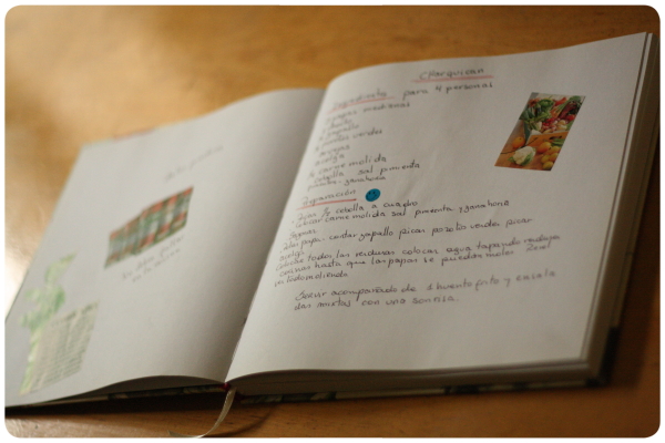 Recetario hecho a mano