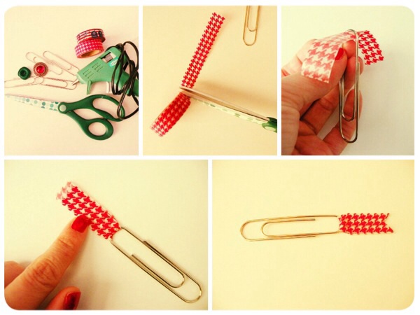 DIY: marca páginas fáciles con clips
