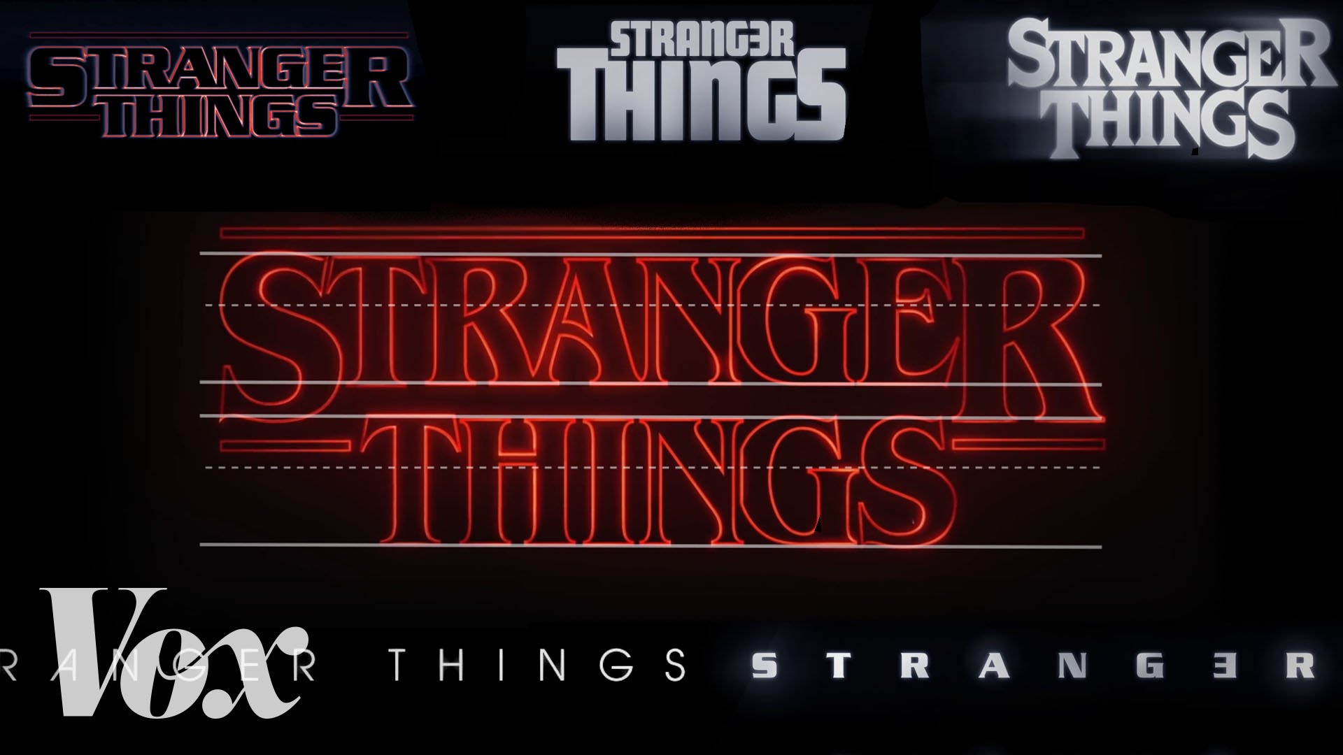 El perfecto efecto retro de la intro de Stranger Things